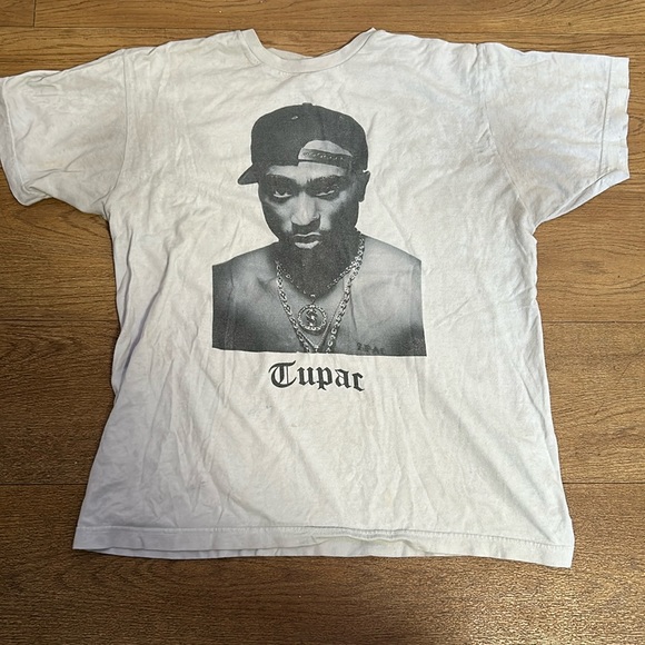 Hot Topic | Tops | Black And White Tupac Shirt | Poshmark